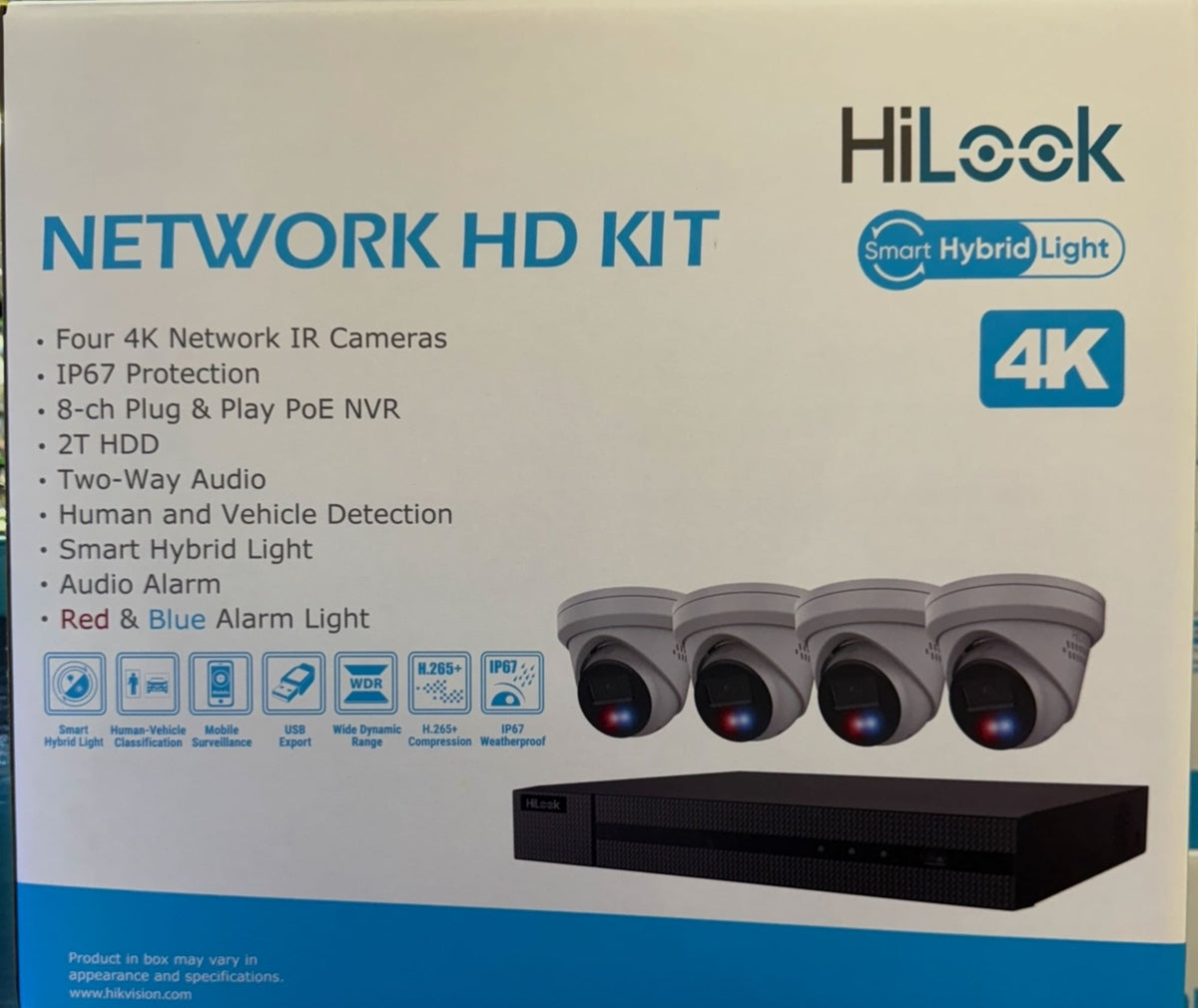 IK-4248TH-MH/PL NEW HiLook 4K PoE Turret Kit – Angel Electronics